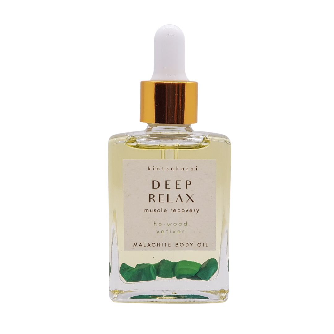 DEEP RELAX Crystal Body Oil - Muscle Recovery – Kintsukuroi Studio